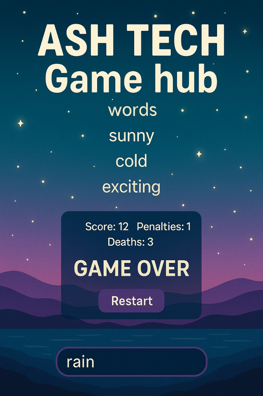 GameSpace | ASH TECH - Online Games for Kids & Students